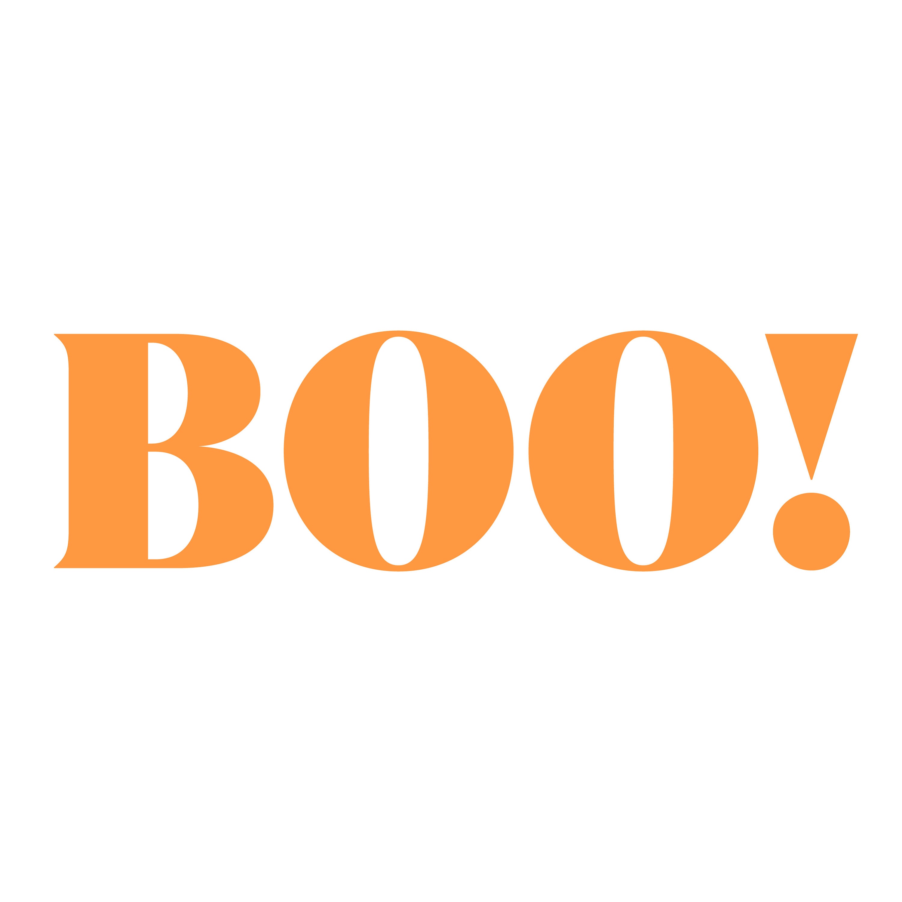 Boo Halloween Hand Lettered SVG: Cutting Files, Clip Art (digital ...