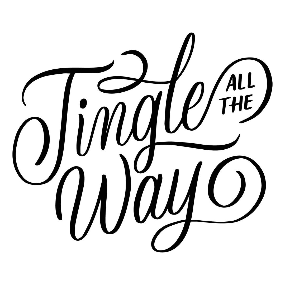 Jingle All the Way SVG, Jingle & Mingle SVG, Holiday SVG, Merry ...