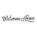Welcome Home Script Style Hand Lettered Clip Art Svg and Cutting File ...