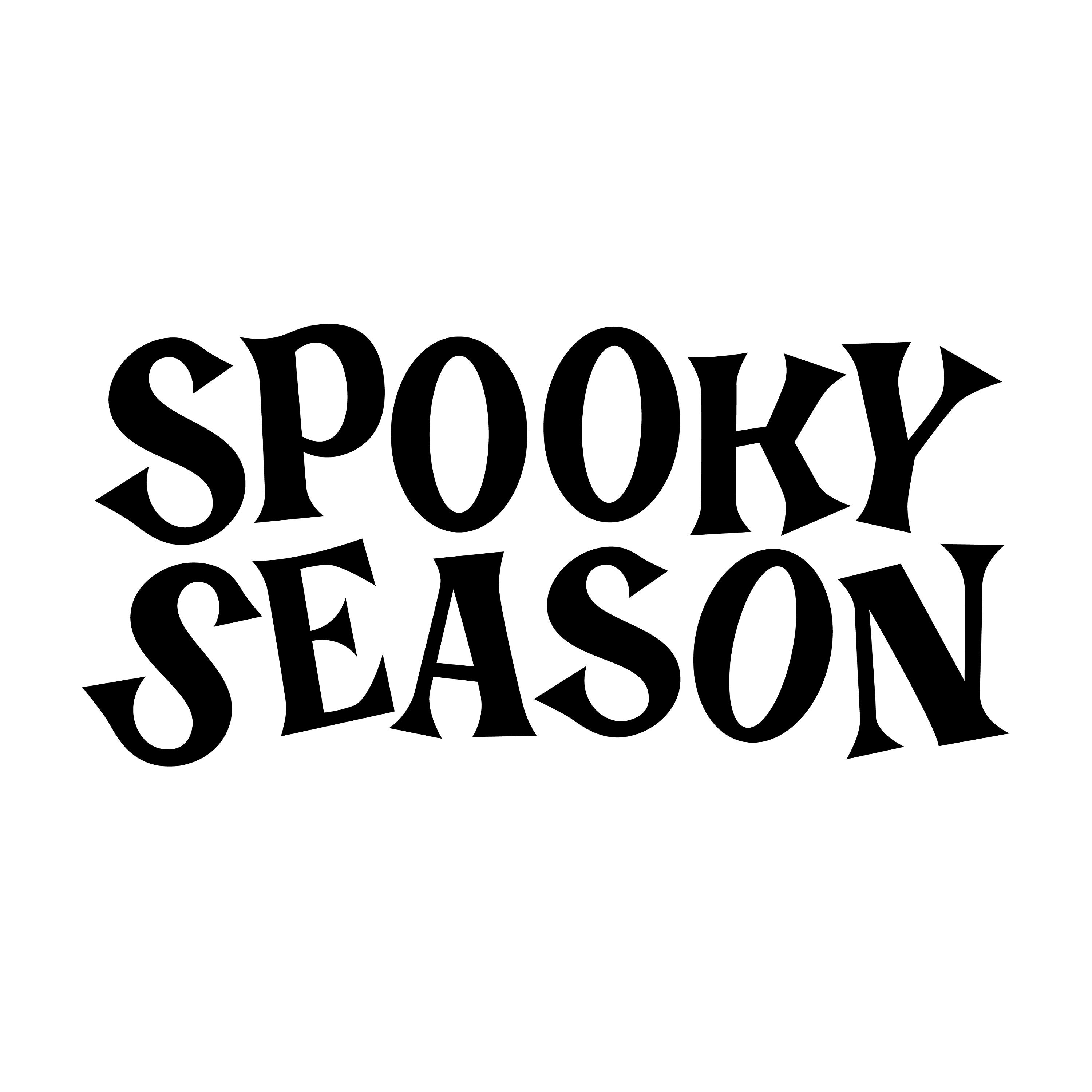 Spooky Season Retro Hand Lettering SVG File - Etsy