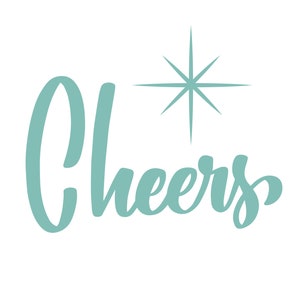 Hand Lettered Cheers SVG Design, New Years Eve SVG, New Years SVG ...