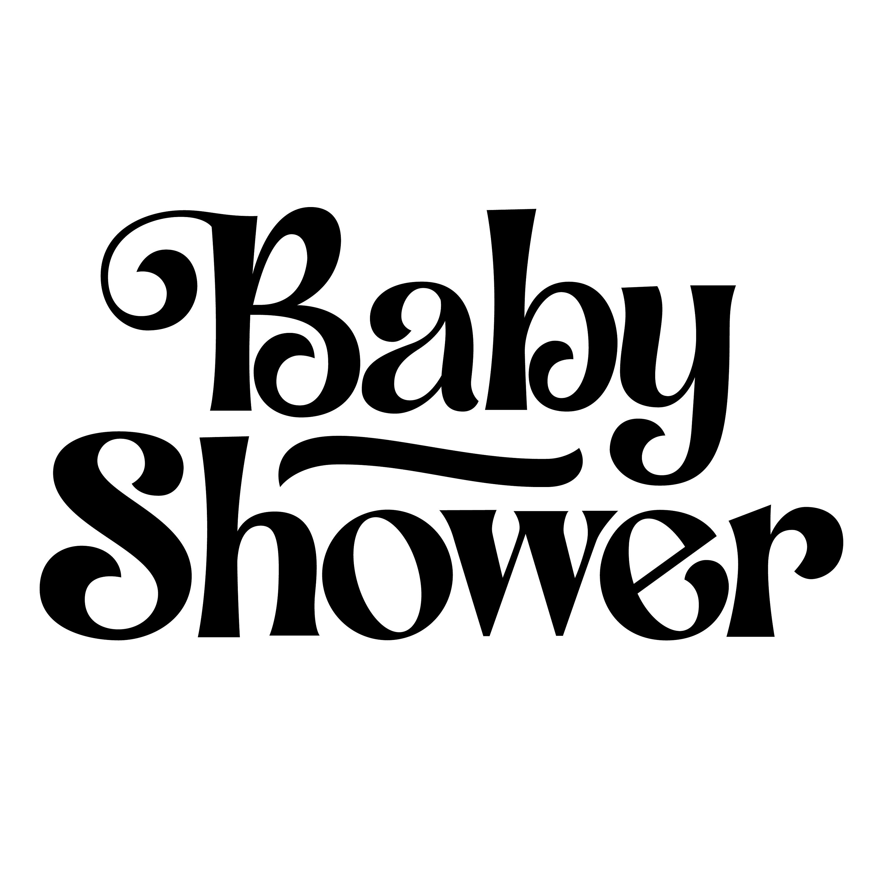 Baby Shower Hand Lettered Script Svg Silhouette Cutting File. Baby ...