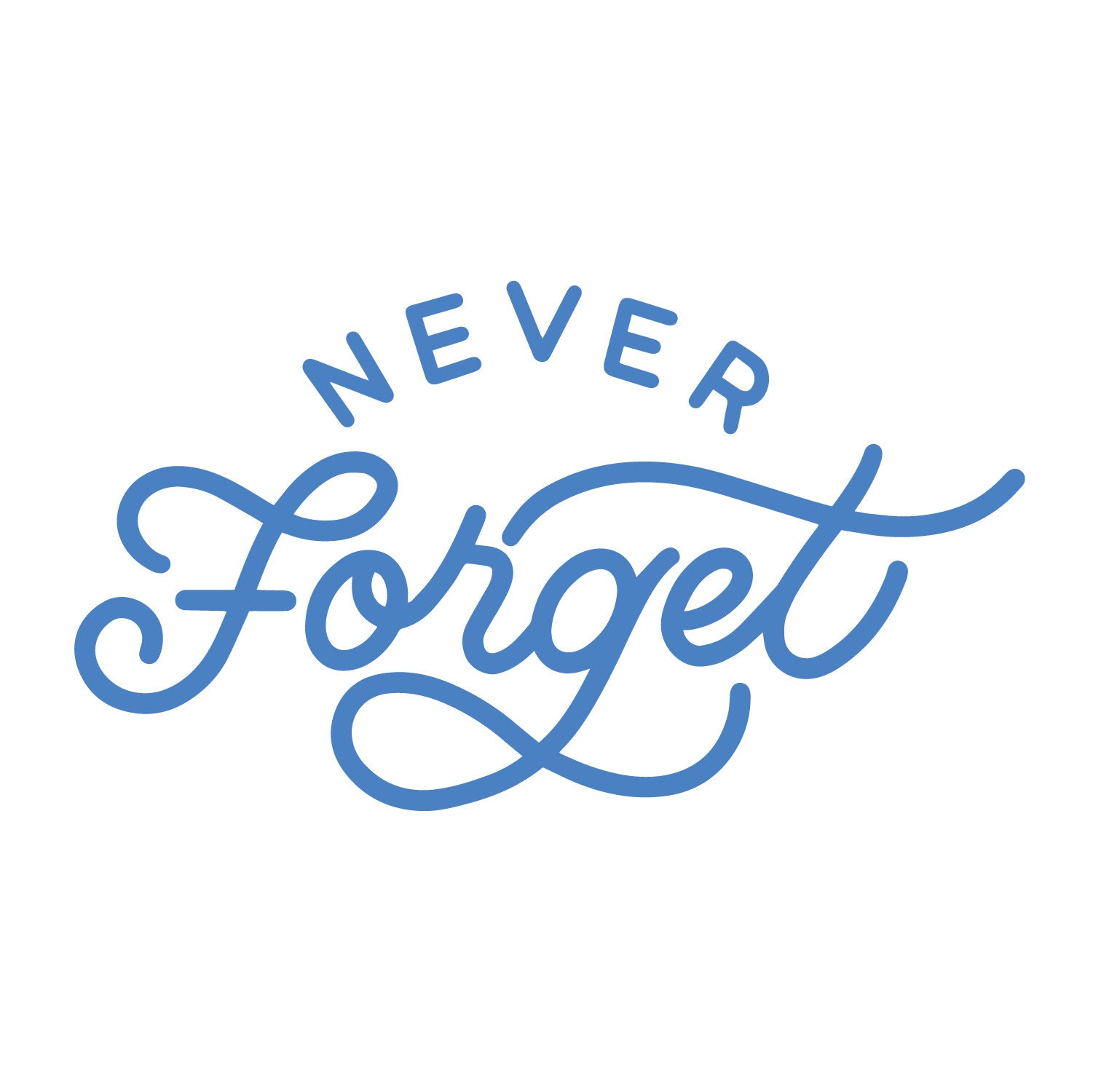 Never Forget Hand Lettered SVG File, Memorial Day SVG, Labor Day SVG ...