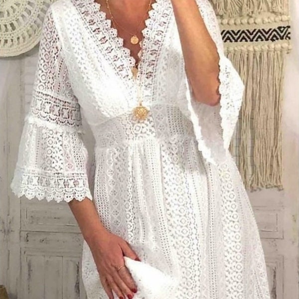 Lace Sundress - Etsy