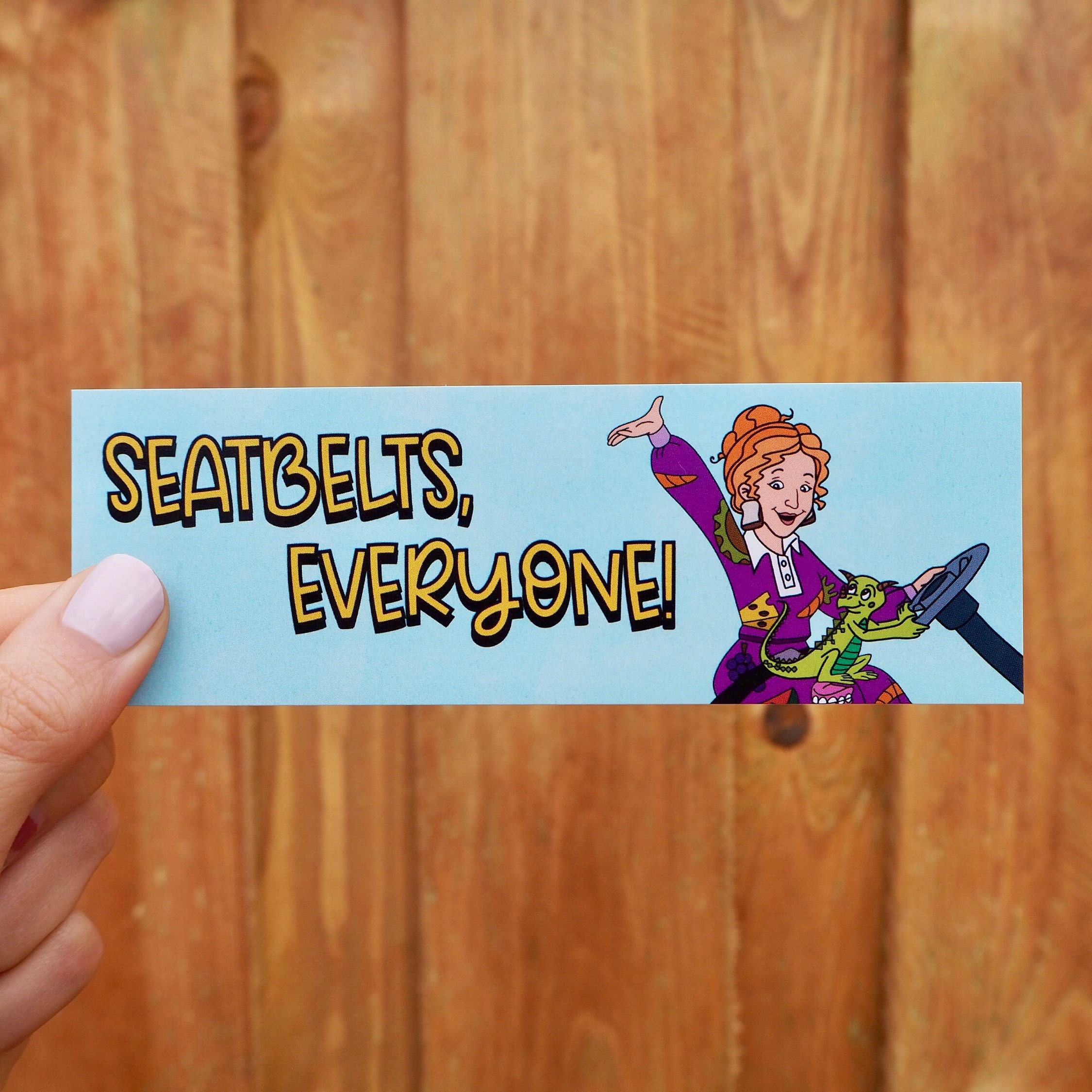 Seatbelts, Everyone! Magic School Bus Bookmark, Ms. Frizzle Bookmark ...