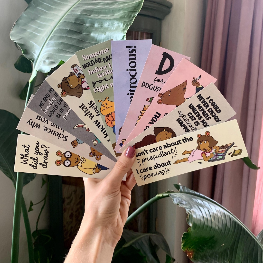 Arthur the Aardvark Themed Bookmarks, PBS Arthur Bookmarks, DW Bookmark ...