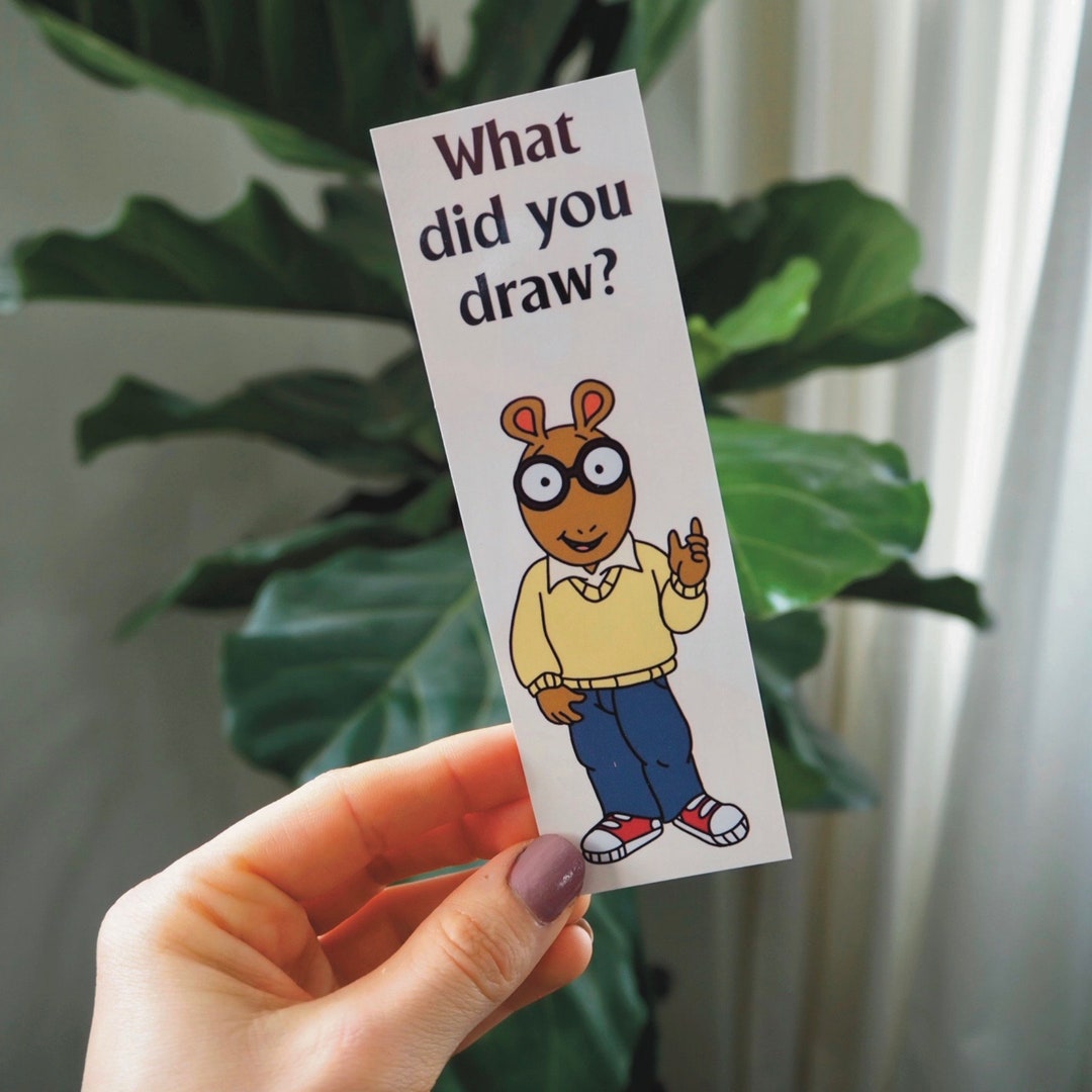 Arthur and DW Stick Bookmark, Double Sided Bookmark, Arthur PBS Themed ...