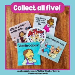 DW Library Card Sticker, Now I Know What True Power Feels Like, Arthur ...