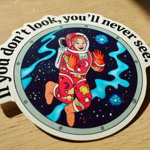 If You Don't Look You, You'll Never See Vinyl Sticker, Ms. Frizzle ...