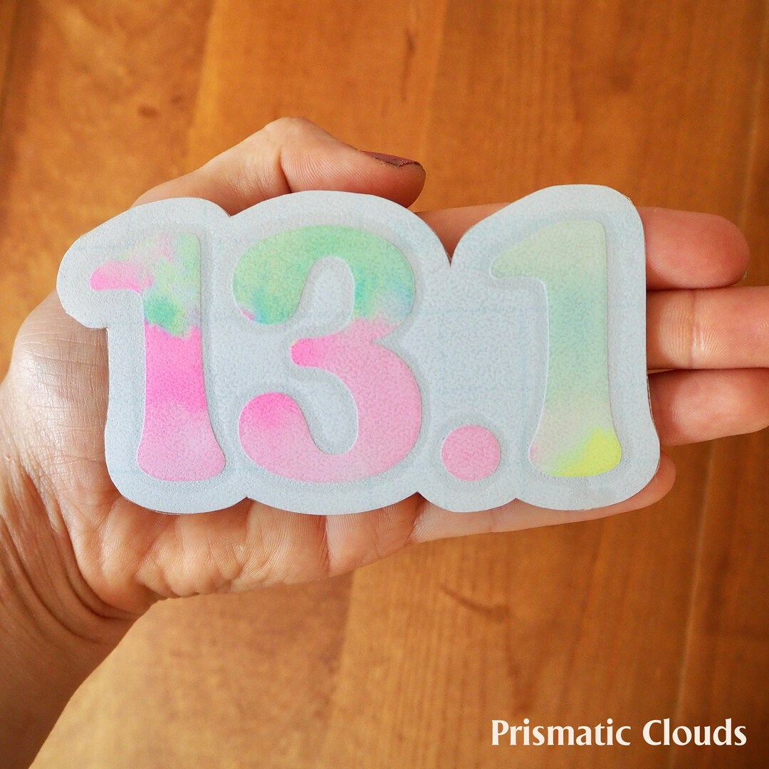 13.1 Distance Decal, 13.1 Choose Your Color, 13.1 Half Marathon, Flower ...