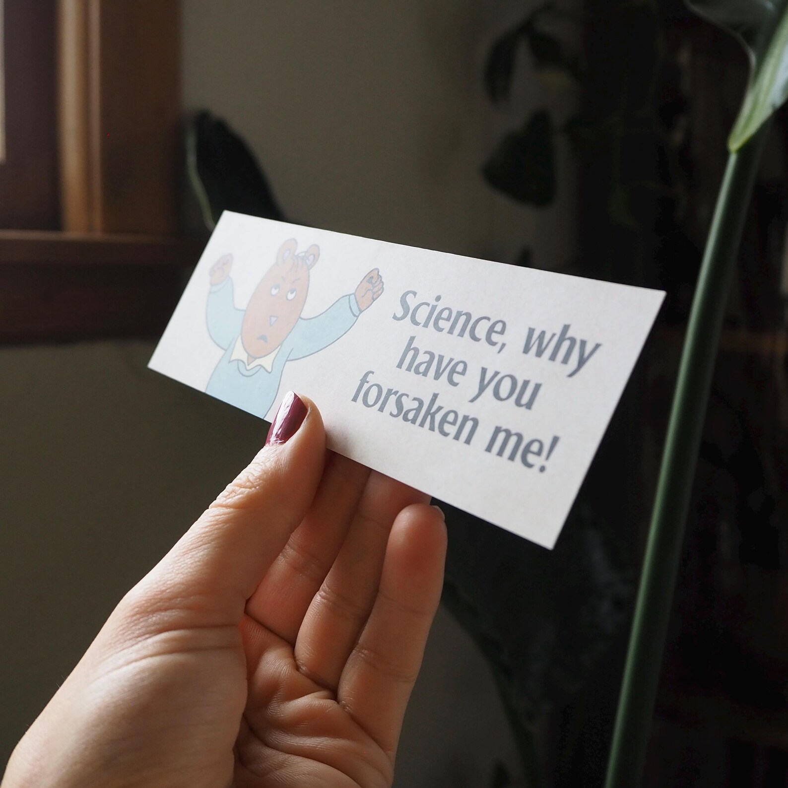Science Why Have You Forsaken Me Bookmark, Double Sided Bookmark ...
