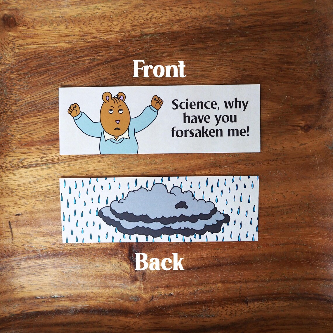 Science Why Have You Forsaken Me Bookmark, Double Sided Bookmark ...