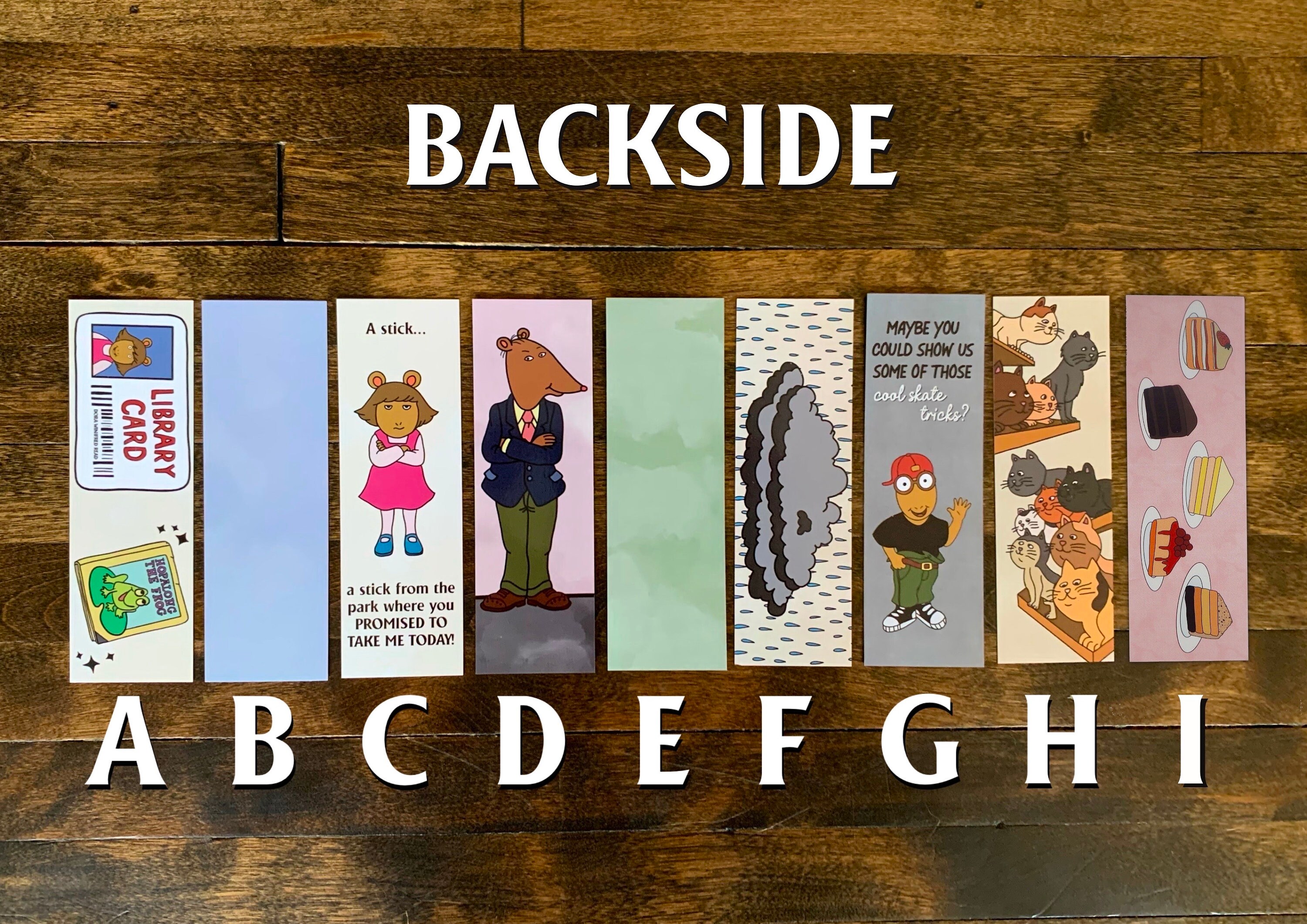 OOPSIES - Discounted Arthur the Aardvark Themed Bookmarks, PBS Arthur ...