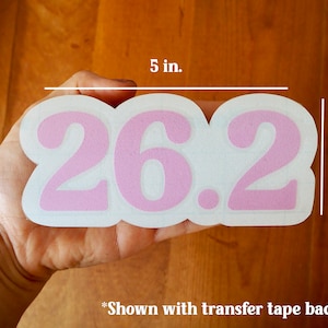26.2 Distance Decal, 26.2 Choose Your Color, 26.2 Marathon, Marathon ...
