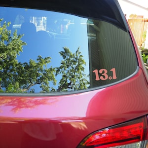 13.1 Distance Decal, 13.1 Choose Your Color, 13.1 Half Marathon, Flower ...