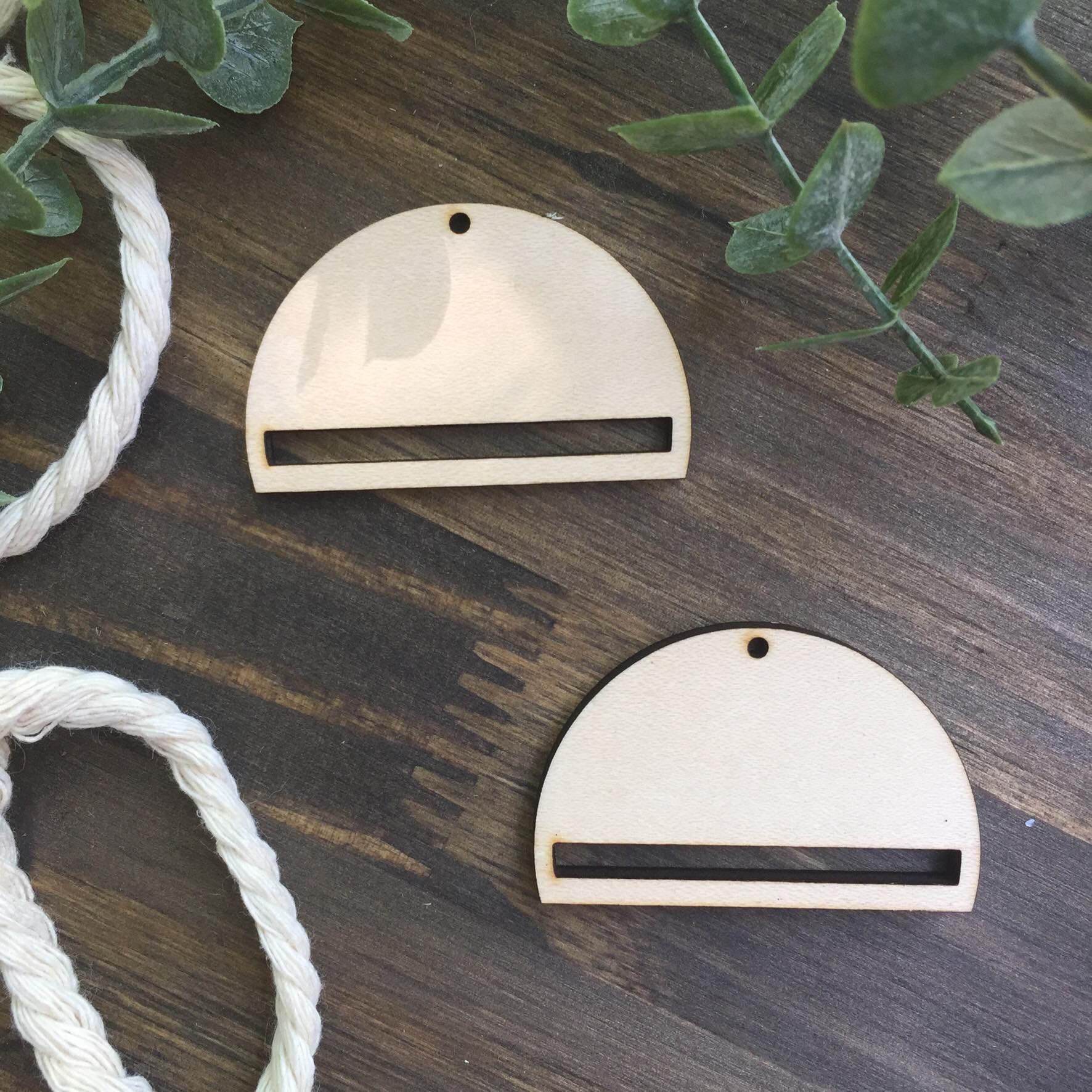 Macrame Earring Blanks || Macrame Earring Findings || Half Circle ...