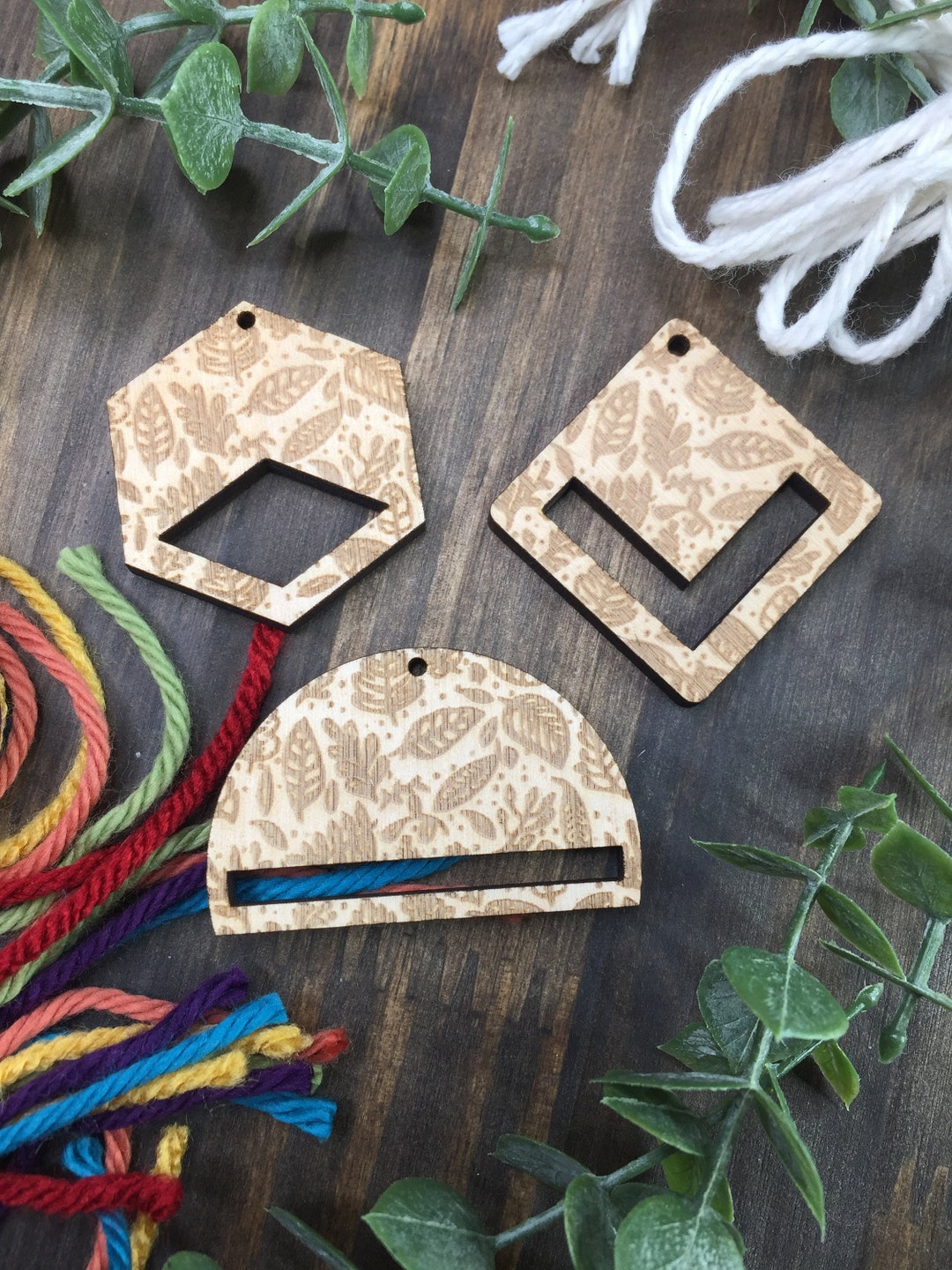 Fall Foliage Macrame Earring Blanks || Fall Macrame Earring Blank ...