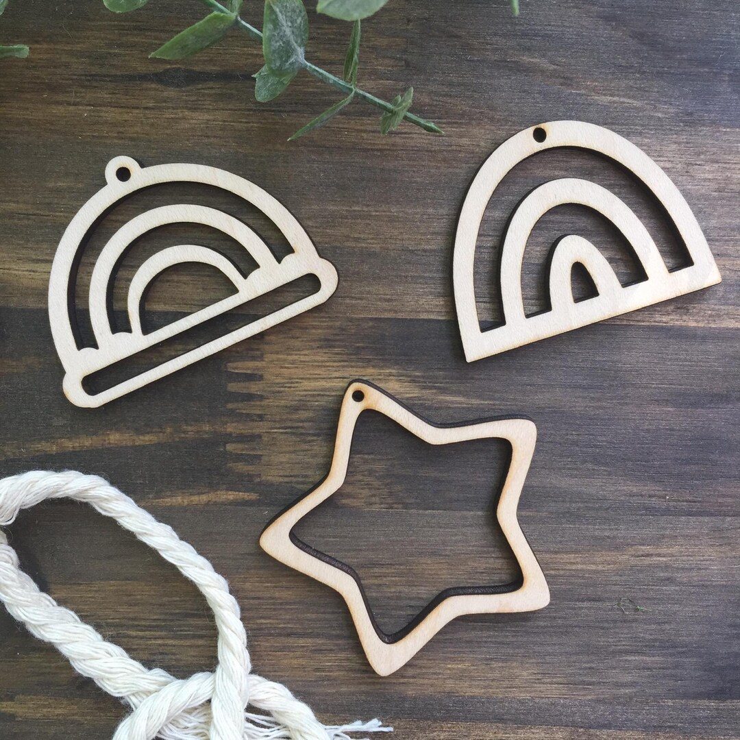Macrame Earring Blanks || Macrame Earring Findings || Rainbow Macrame ...