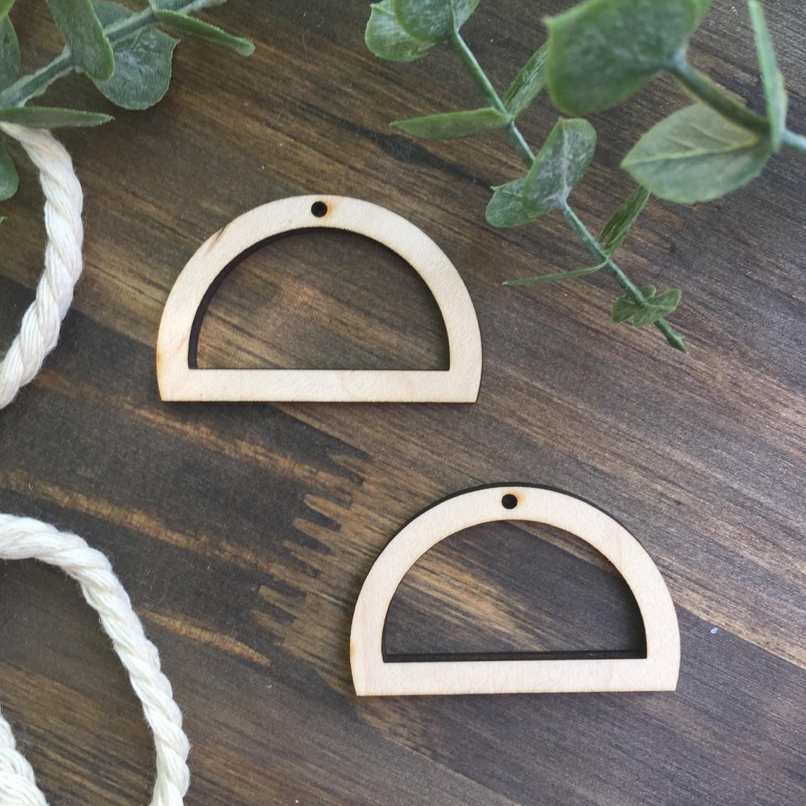 Macrame Earring Blanks || Macrame Earring Findings || Half Circle ...
