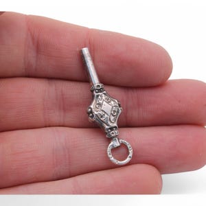 Antique Sterling Silver Watch Key - Etsy