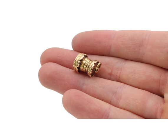 Antique 18ct Gold Castle Turret Tower Pendant - Gem