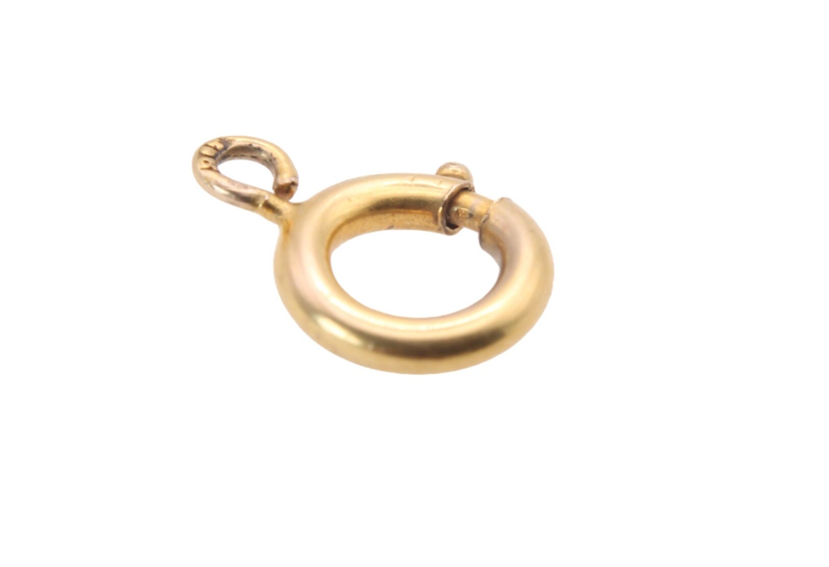 Antique 9ct Yellow Gold Bolt Clasp Spring Jump Ring - Etsy