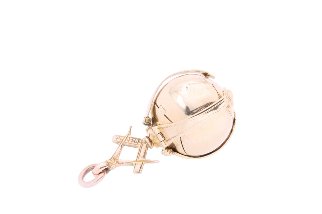 Large Antique 9ct Gold & Silver Masonic Ball Compass Finial 11.7g - Etsy