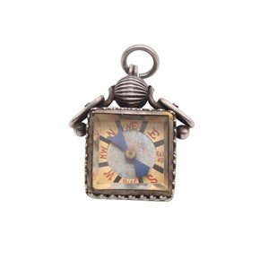 Antique Victorian Silver Compass Carnelian Pendant, 1898 - Etsy