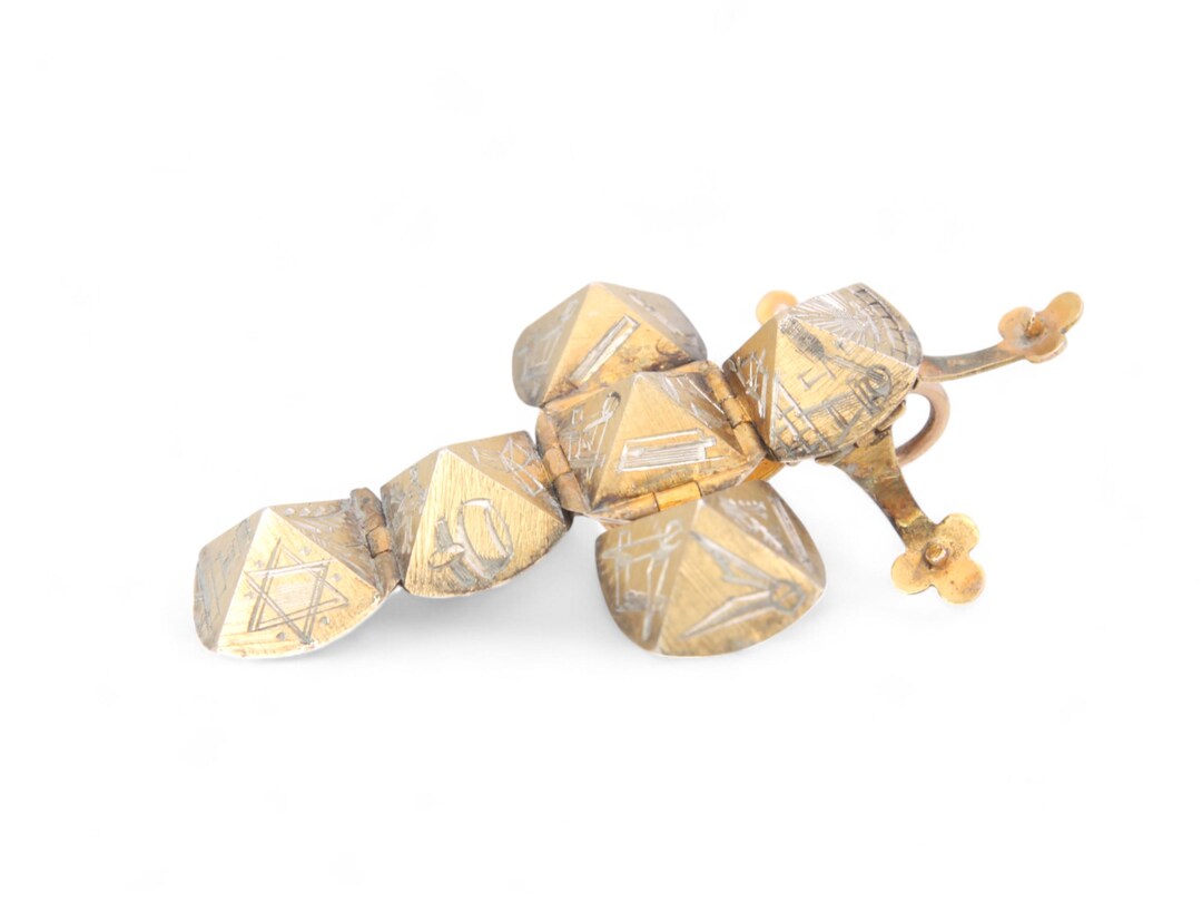 Antique 9ct Gold Masonic Opening Orb Puzzle - Etsy