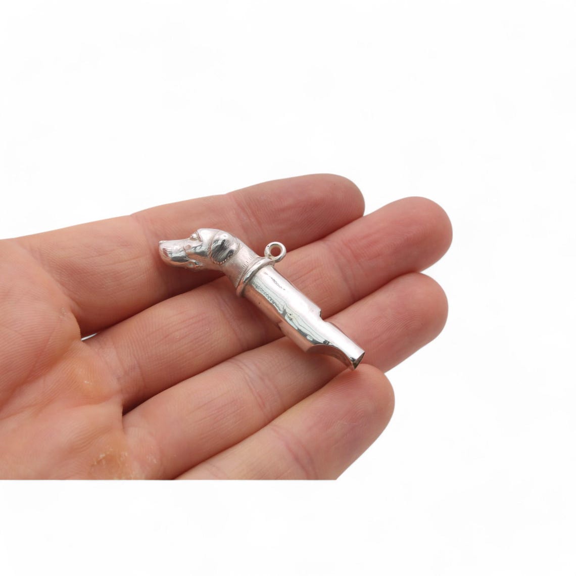 Antique Sterling Silver Hunting Dog Whistle, 1887 - Etsy
