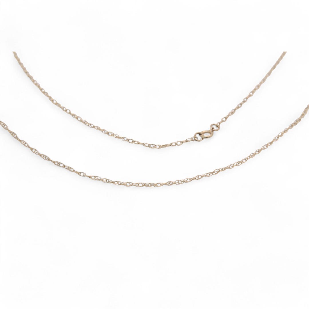 Vintage 9ct Gold Prince of Wales Necklace Chain - Etsy