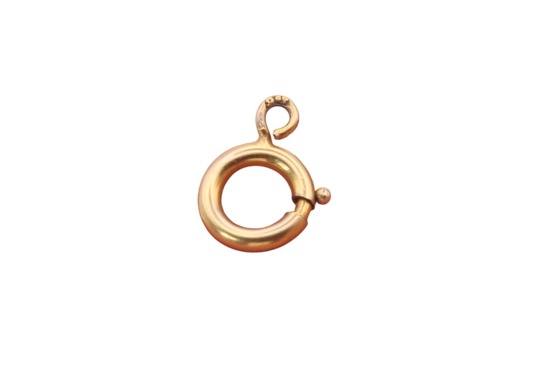 Antique 9ct Yellow Gold Bolt Clasp Spring Jump Ring - Etsy