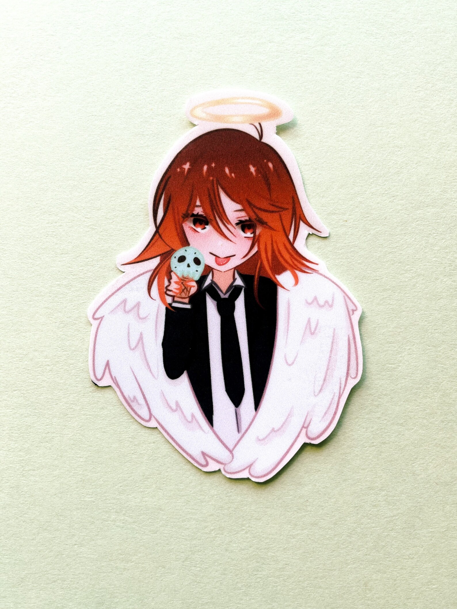 Csm Angel Devil Matte Sticker - Etsy Ireland