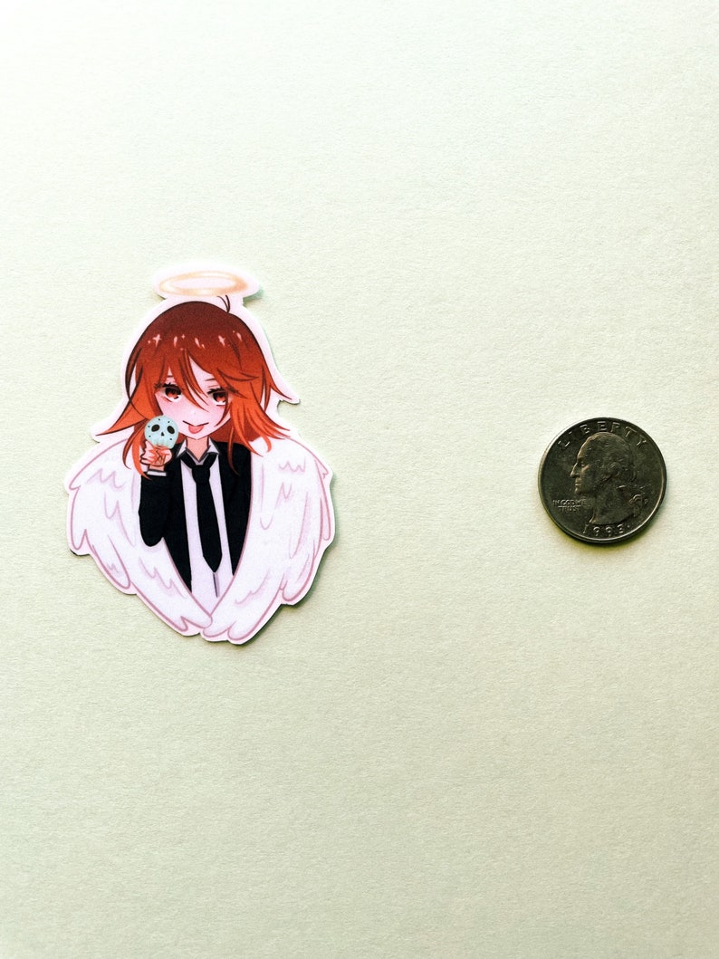 Csm Angel Devil Matte Sticker - Etsy