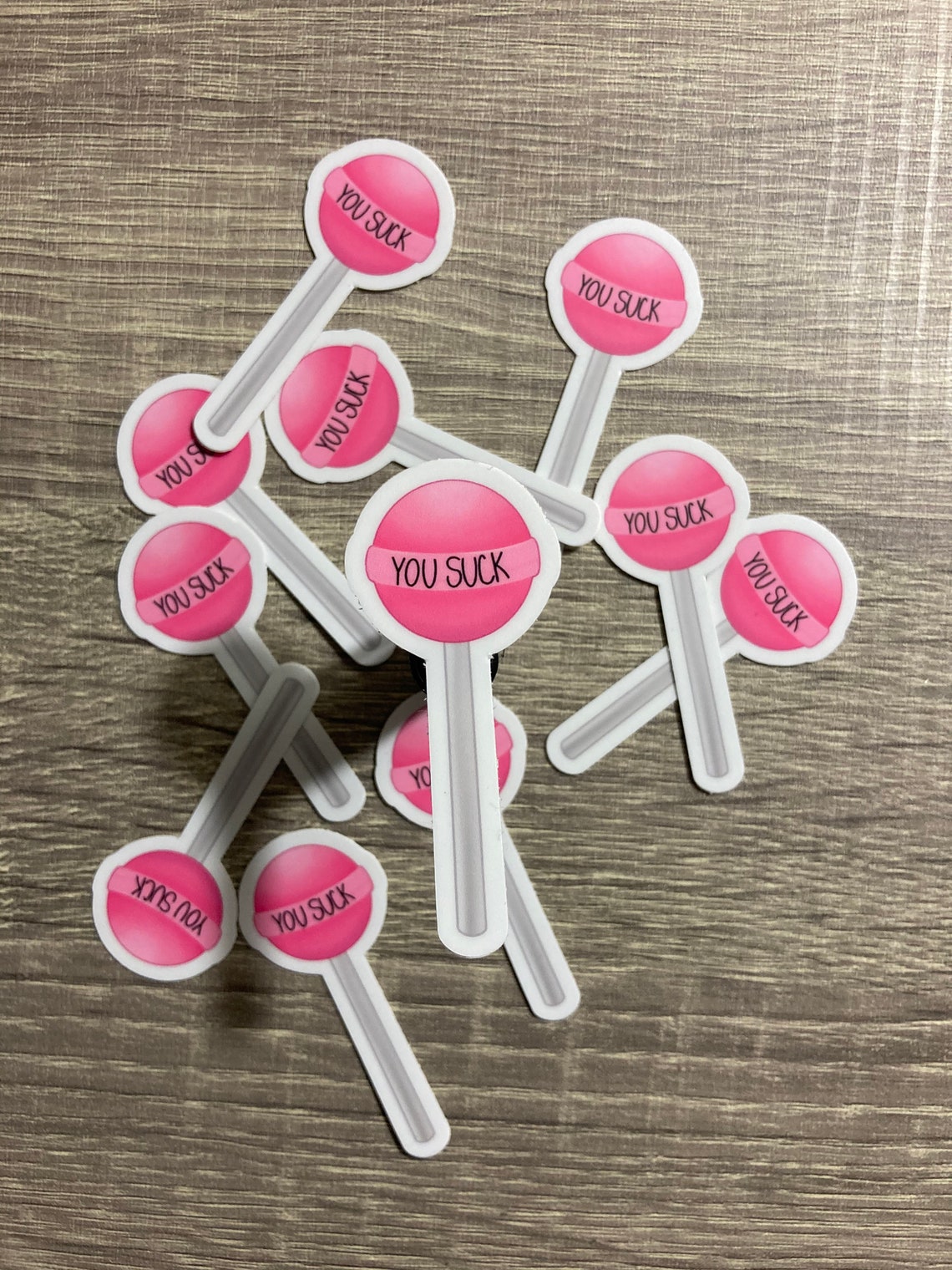 You Suck Pink Lollipop Sticker Candy Valentine's Day - Etsy