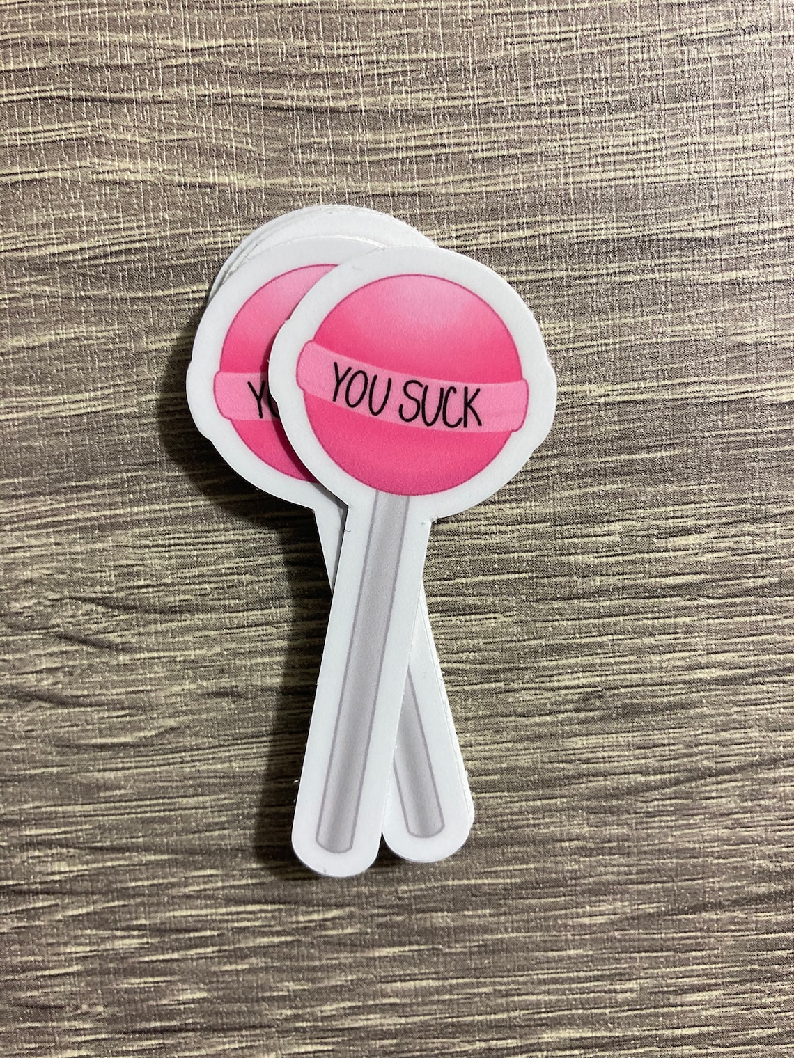 You Suck Pink Lollipop Sticker Candy Valentine's Day - Etsy