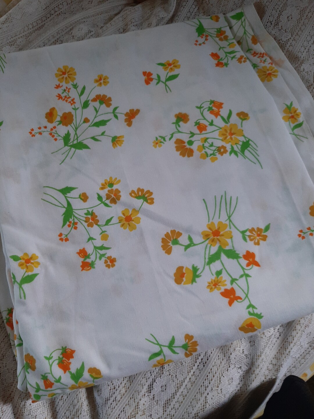 Sheet: Cute Floral Vintage Sheet. Queen Size - Etsy