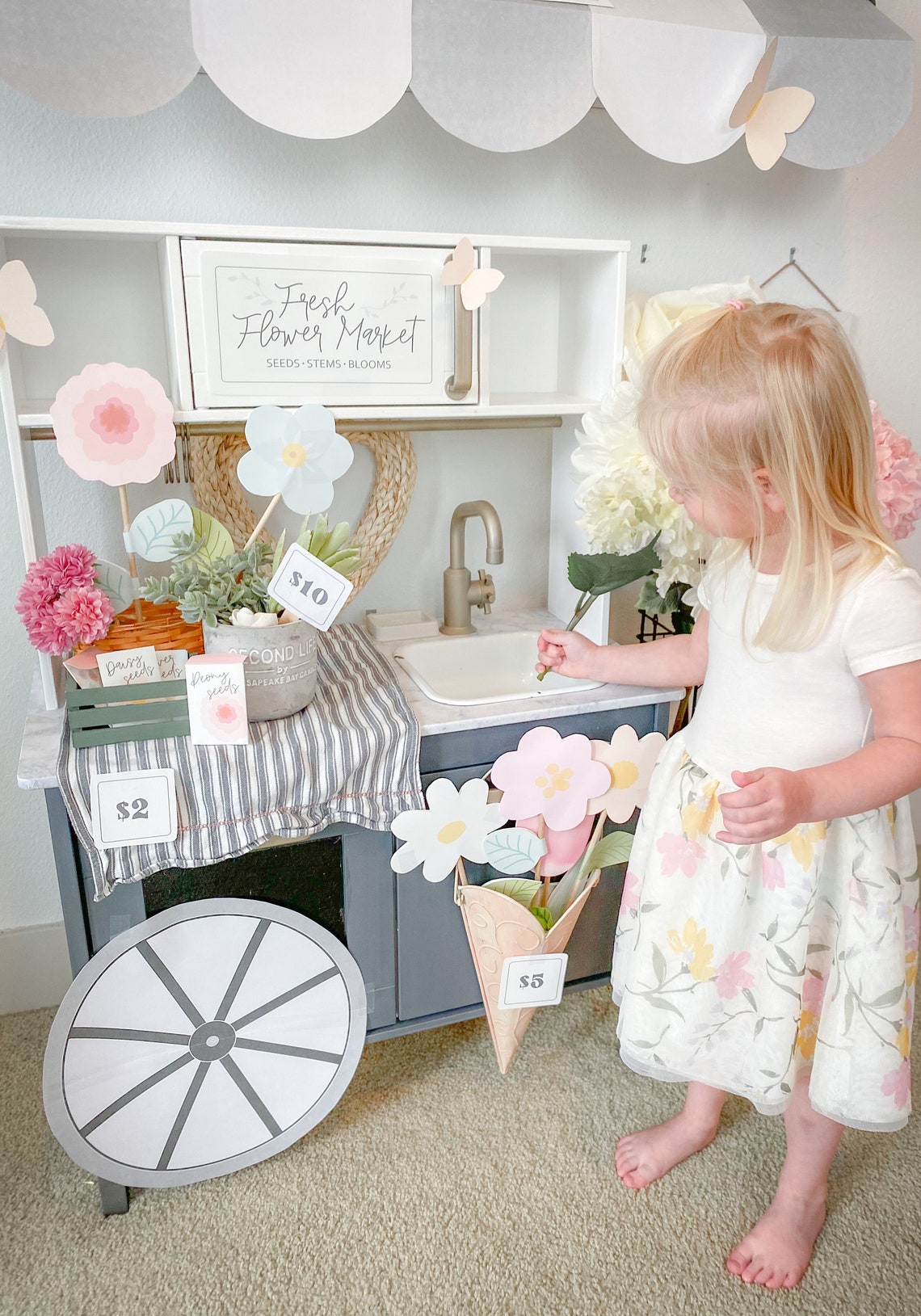 Dramatic/ Pretend Play Flower Market Printables for Kids - Etsy