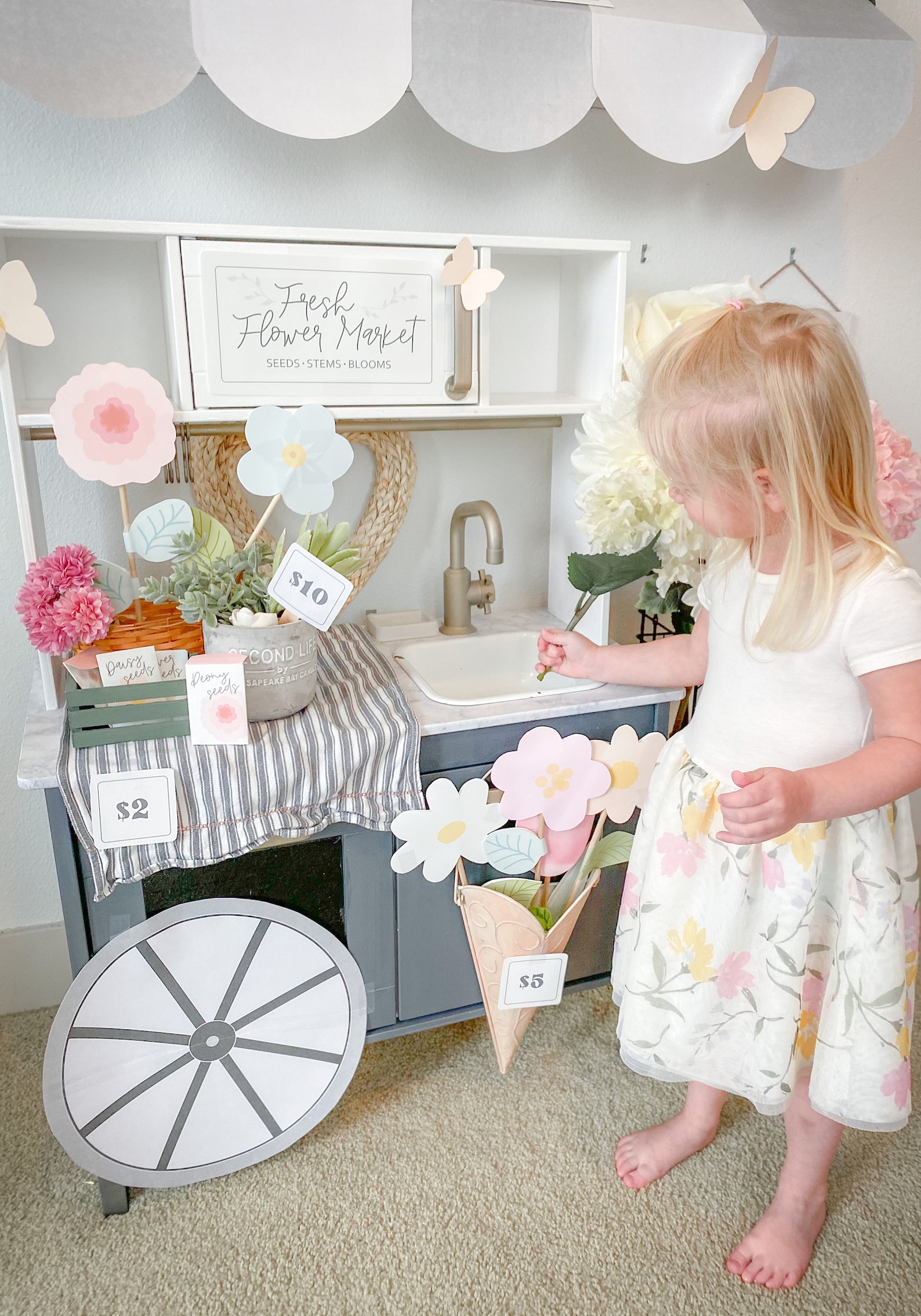 Dramatic/ Pretend Play Flower Market Printables for Kids - Etsy