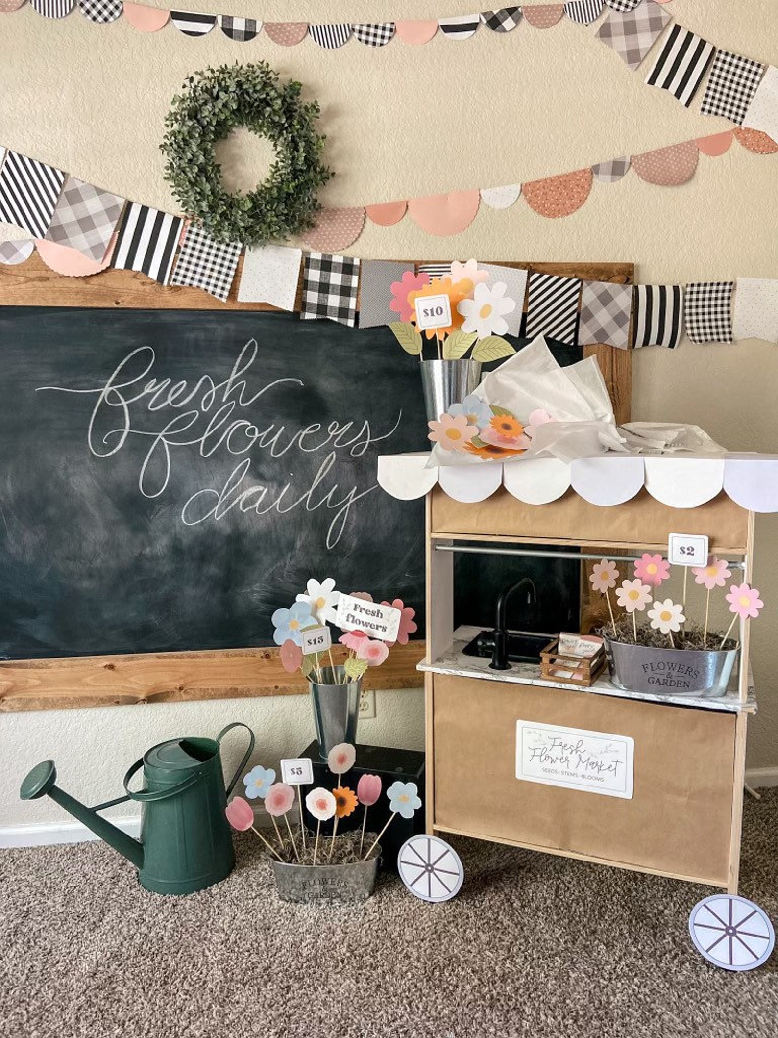 Dramatic/ Pretend Play Flower Market Printables for Kids - Etsy