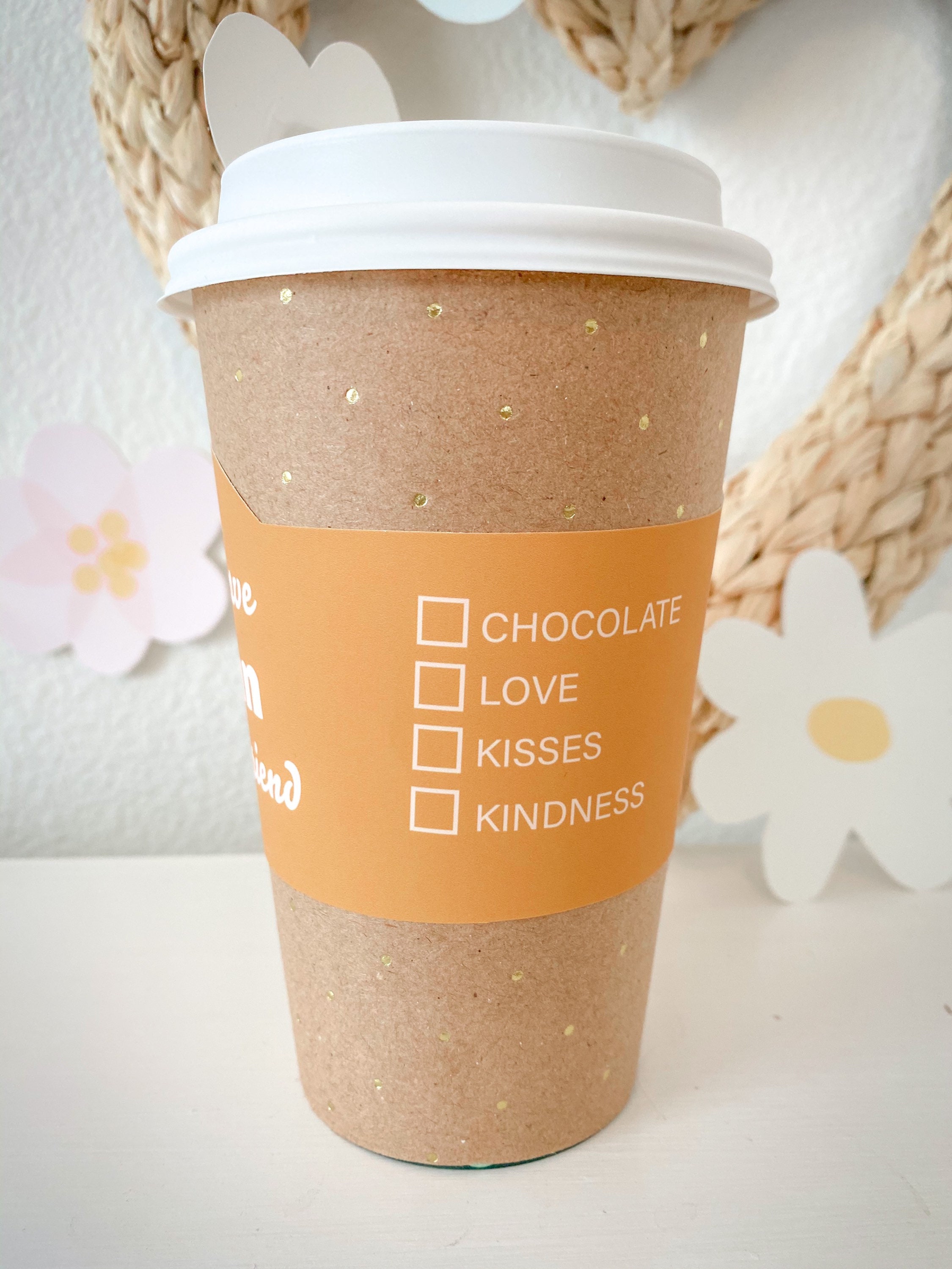 Happy Valentine's Day - Coffee Cup Sleeves for Friends, Kids ...