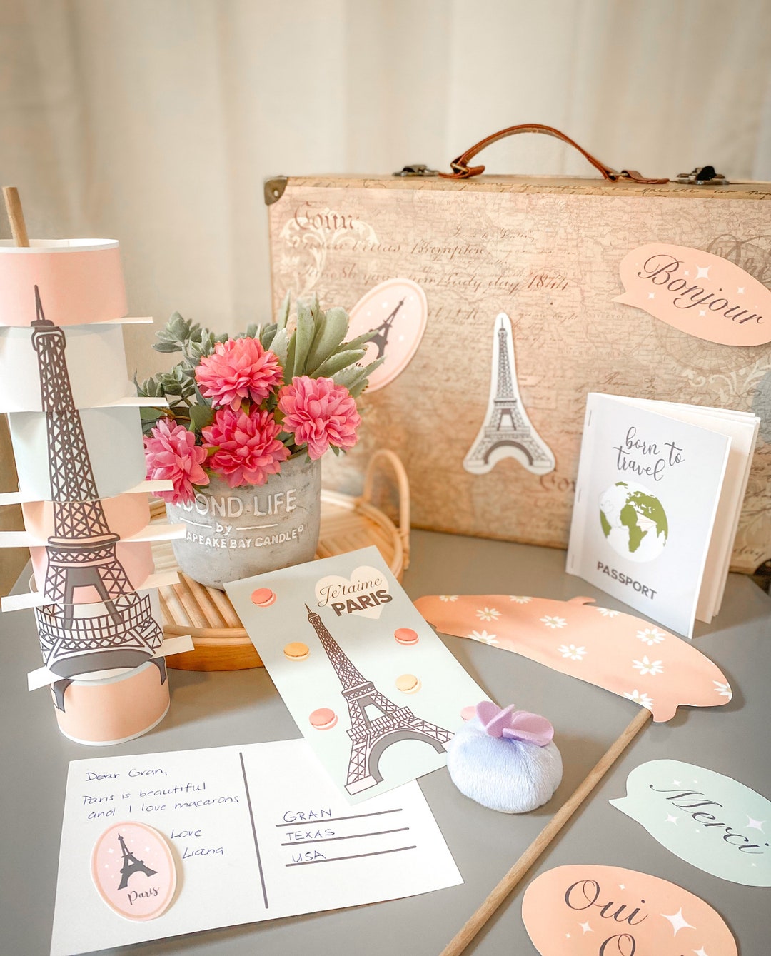 Dramatic/ Pretend Play Airplane Trip to Paris Printables for Kids ...
