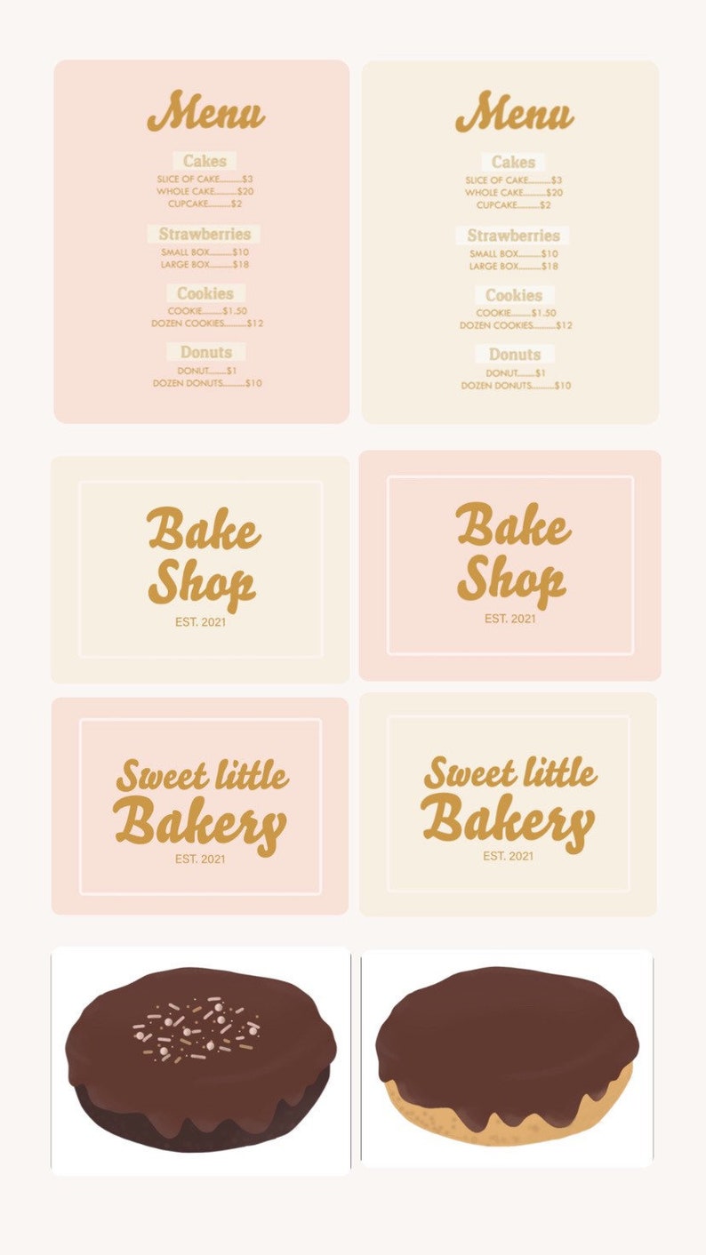 Dramatic Play Sweet Bakery Shop Printables for Kids Pale - Etsy