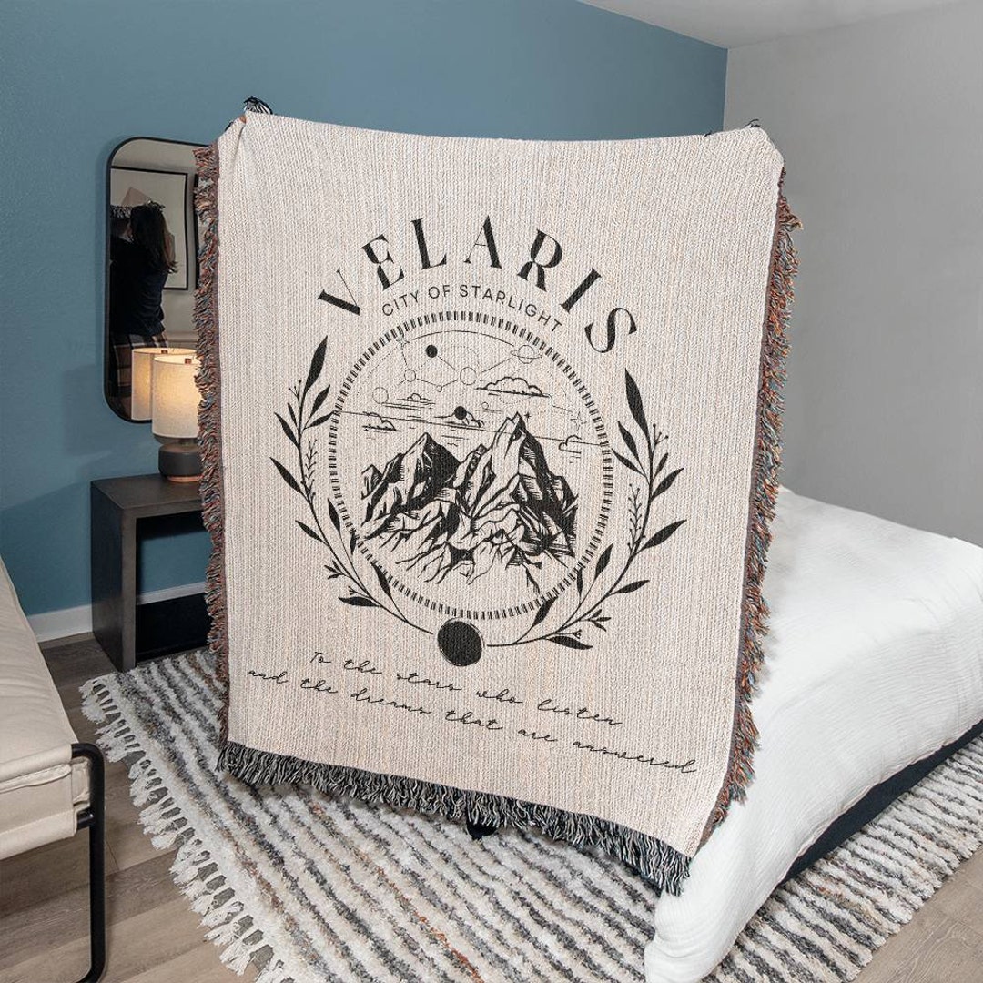 City of Starlight Throw Blanket, Woven Blanket, Velaris Merch, Bookish ...
