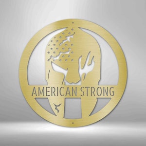 Personalized Battle Spartan Helmet Metal Wall Sign Man Cave Home Decor ...