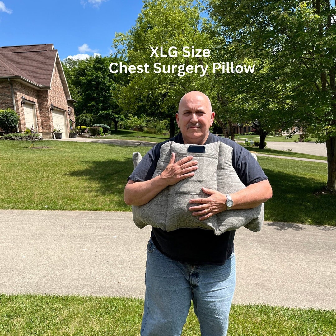 XLG Chest Surgery Pillow for Men Open Heart Surgery Gift Get Well Gift ...