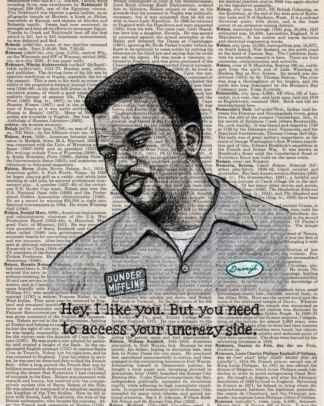 Darryl Philbin the Office DIGITAL DOWNLOAD - Etsy