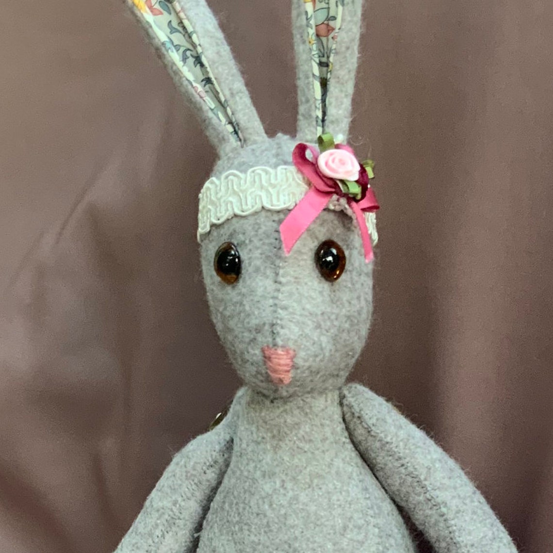 Bramble Bunny Unique, Handmade Stuffed Animal. Part of the Hedgerow ...