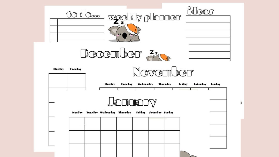 2023 Calendar, Printable, Simple Calendar - Etsy