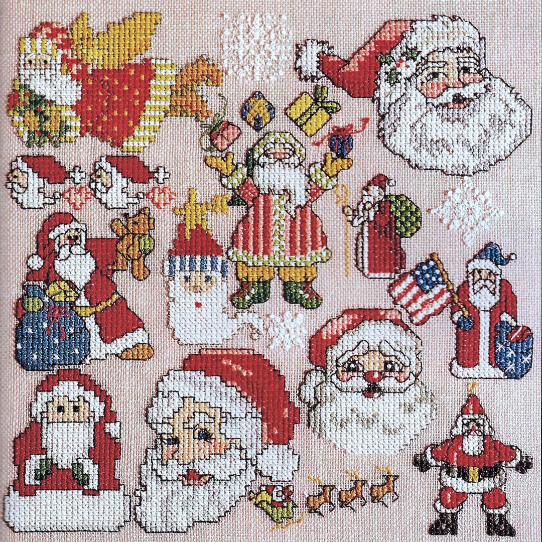 Vintage Cross Stitch Patterns PDF Instant Download Collection of Jolly ...